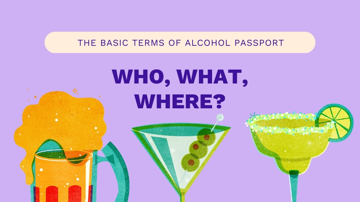 Alcohol Passport Vocabulary